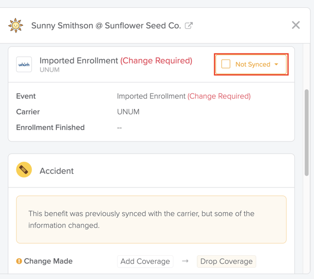 What is the Benefit Sync Dashboard?